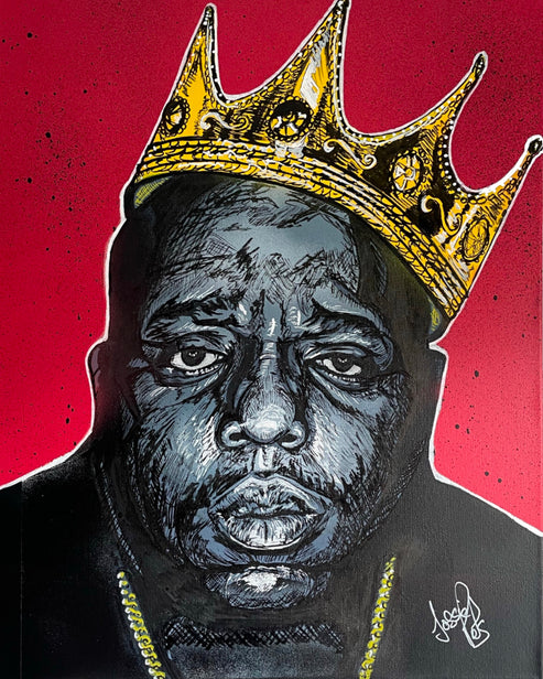 (RED) Biggie Smalls Limited Edition Print – Jossiepops